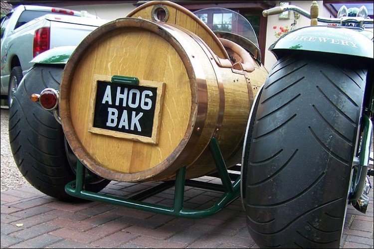 The Beer Engine, A Specialty Motorcycle With a Beer Barrel for a ...
