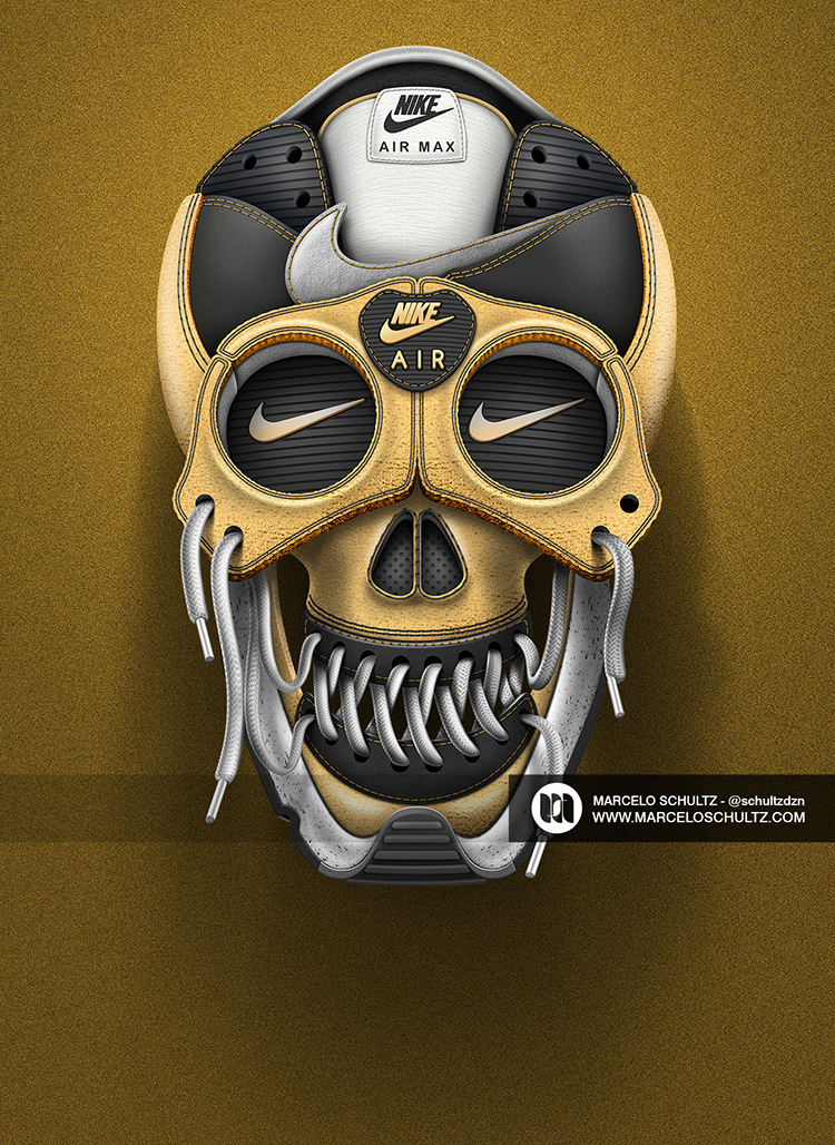 Artist Marcelo Schultz Designs Beautiful Skulls Using Textures and ...