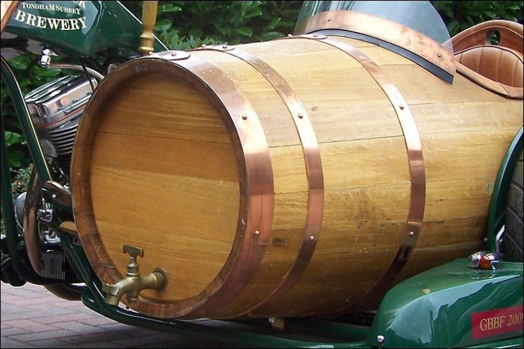 The Beer Engine, A Specialty Motorcycle With a Beer Barrel for a ...