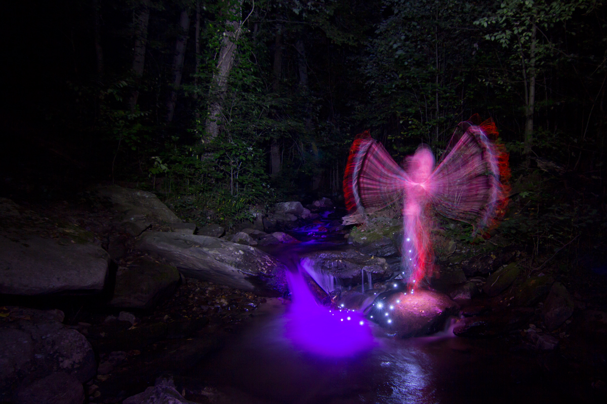 'Apparitions', Photos of Ghostly Angelic Figures Created With Light ...