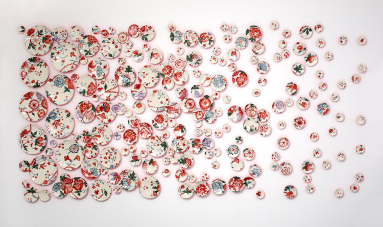 Artist Creates Ceramic Plate Paintings That Are Distributed Across ...