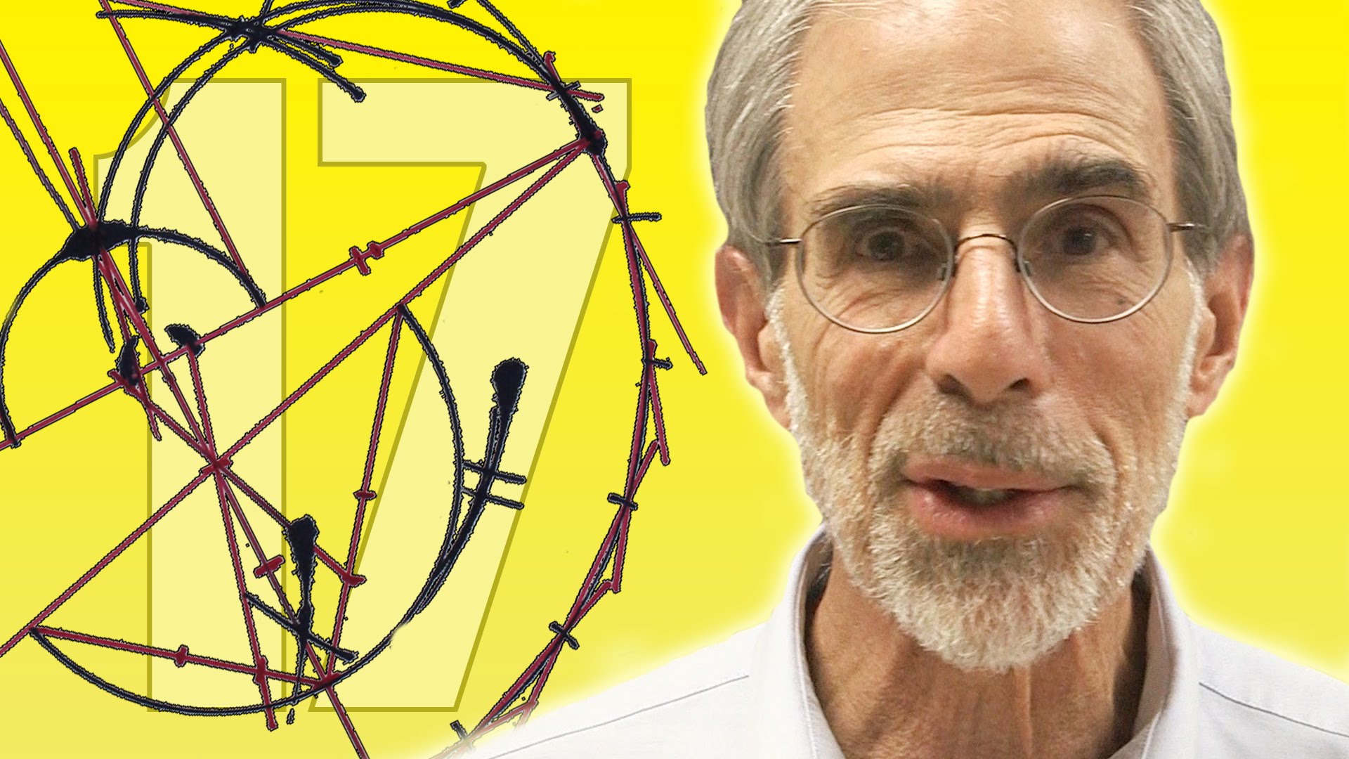A Math Professor Demonstrates the Complicated Procedure of Drawing a 17 ...