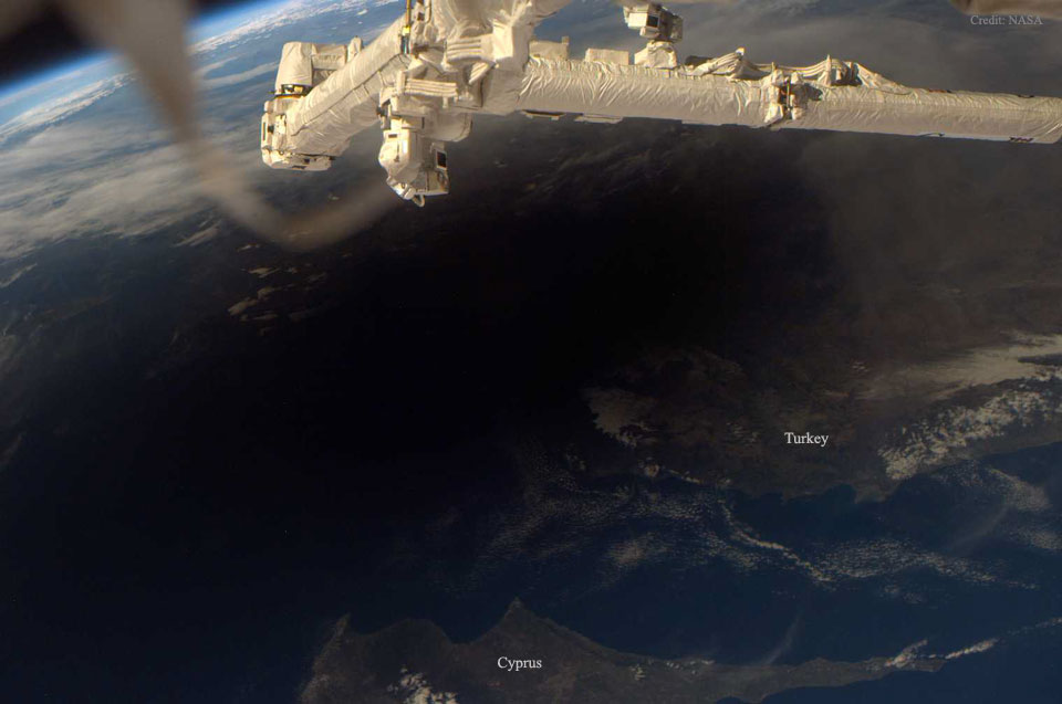 A Dramatic Photo of Earth During a Solar Eclipse Taken From the ...