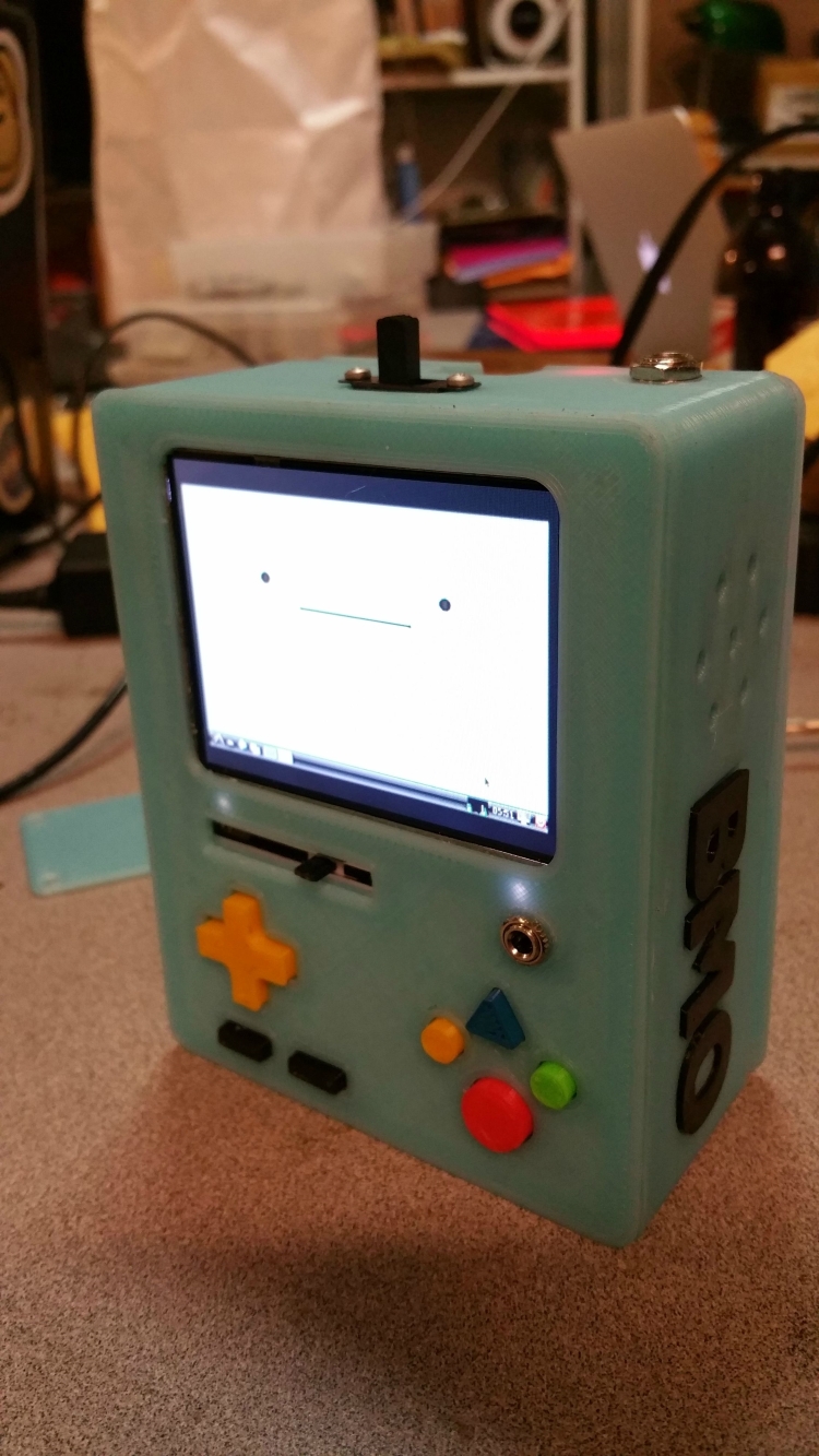 RaspBMO, A Handheld Raspberry Pi Video Game Emulator Shaped Like BMO From 'Adventure Time'