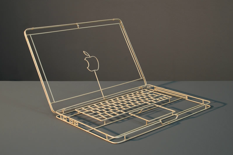 Delightful Wooden Wire-Frame Sculptures of Everyday Objects