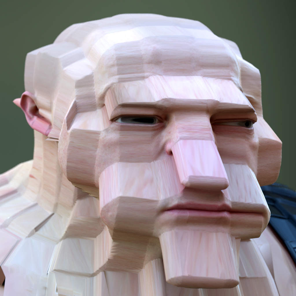 Artist Uses 3D Software to Create Delightfully Odd Deformed Faces