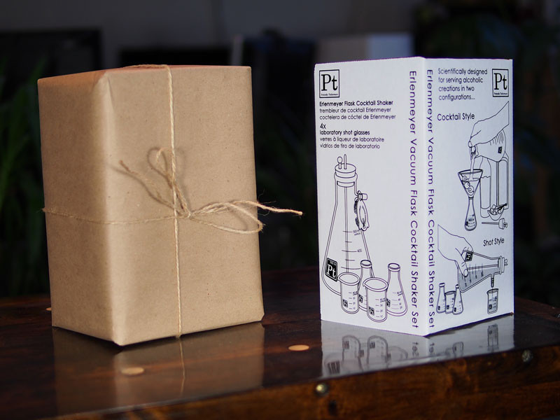 A Handsomely Designed Erlenmeyer Vacuum Flask Cocktail Shaker Set Made ...