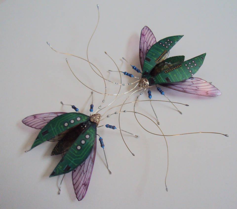 'Computer Component Bugs', Graceful Insect Sculptures Constructed From ...