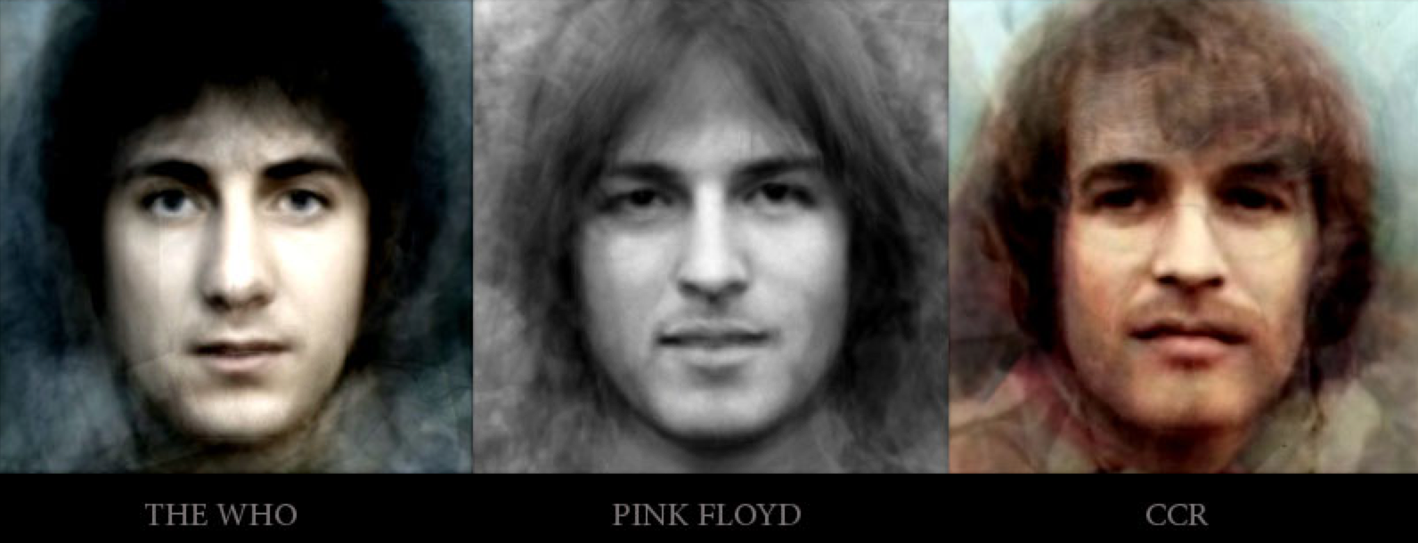 Composites of 30 Different Popular Rock Bands Created by Combining All ...