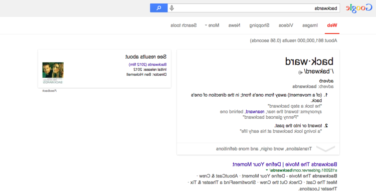 Google Launches Backwards Version of Its Search Engine at Com.Google