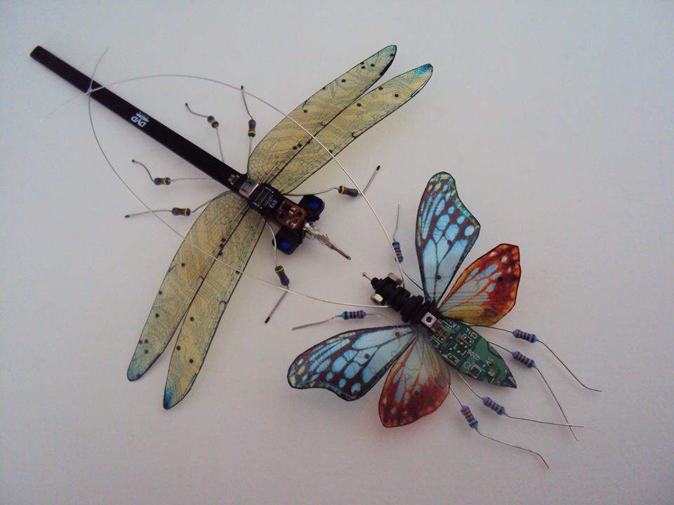 'Computer Component Bugs', Graceful Insect Sculptures Constructed From ...