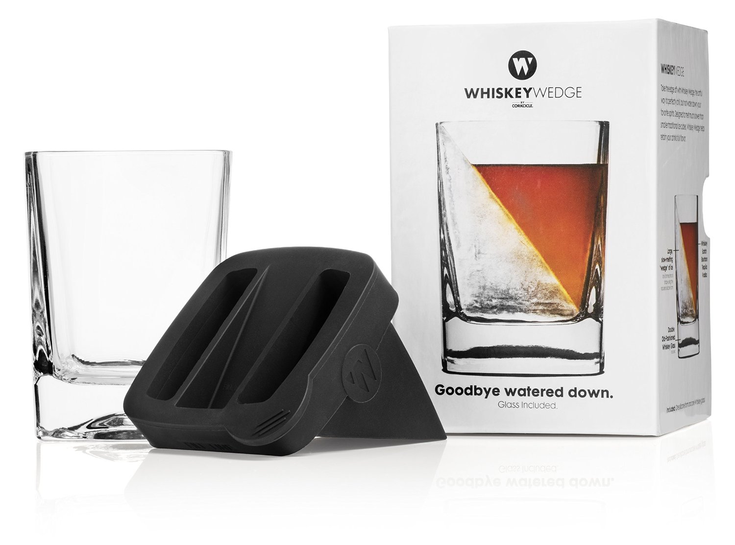 Whiskey Wedge, A Slanted Silicone Mold That Freezes Water Inside a ...