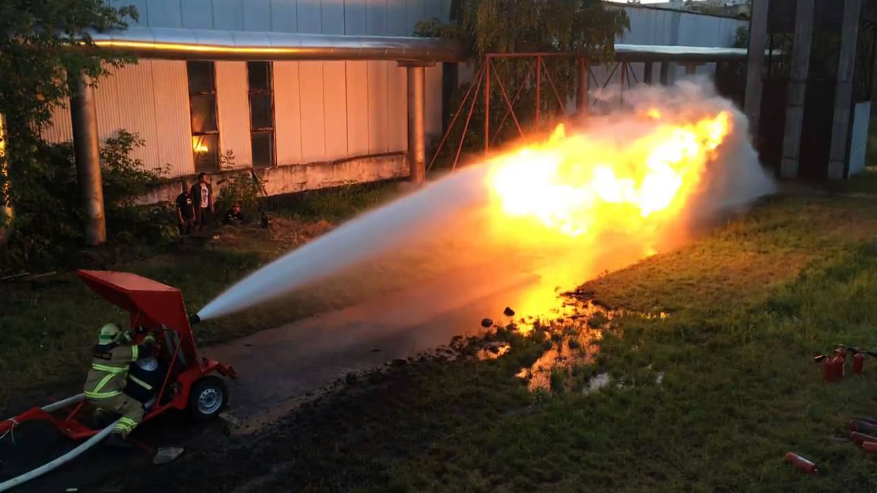 A Climactic Duel Between a Flamethrower and a Fire Hose