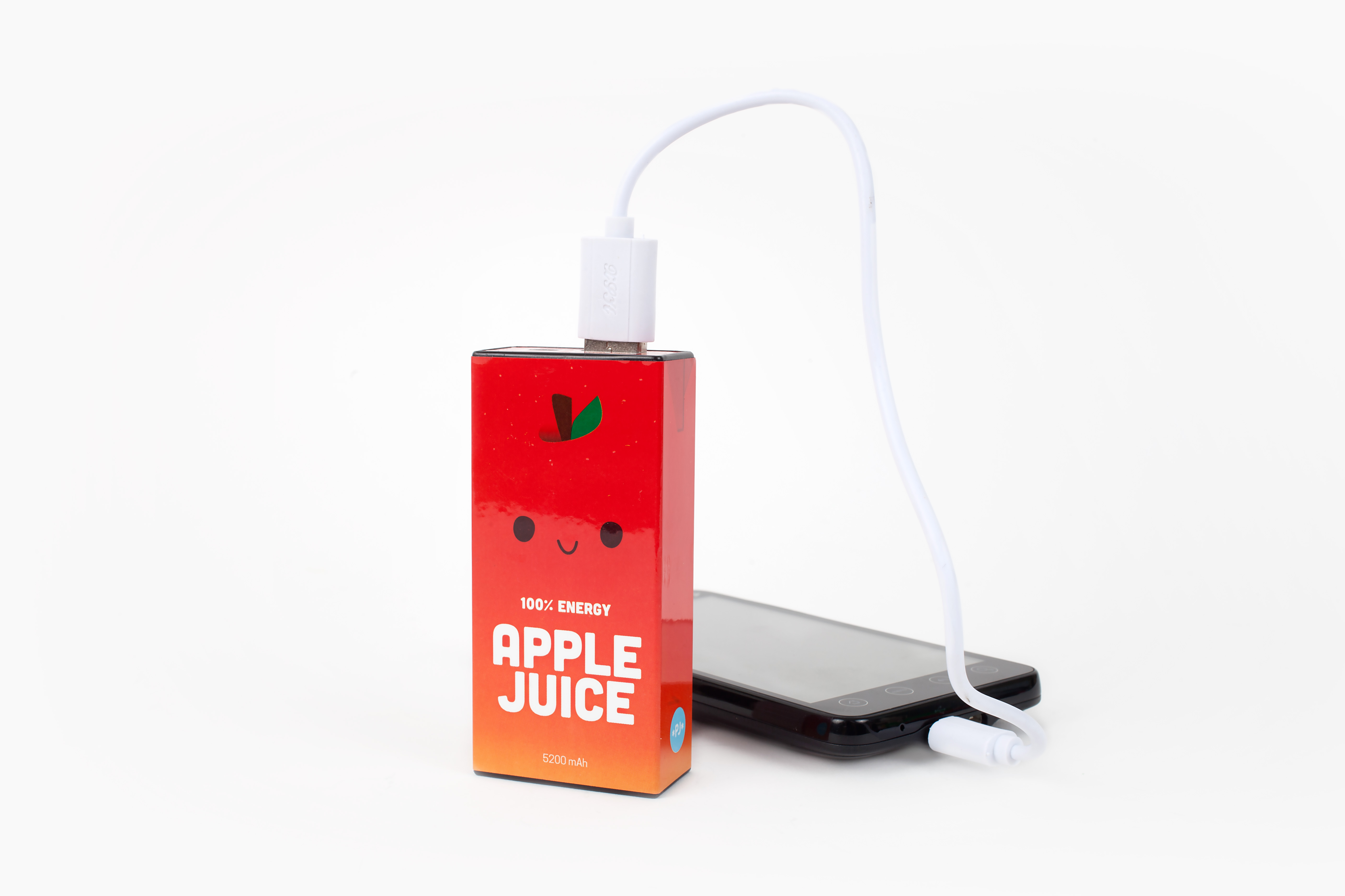 The 100% Energy Apple Juice Power Pack, A Stylish and Compact Backup ...
