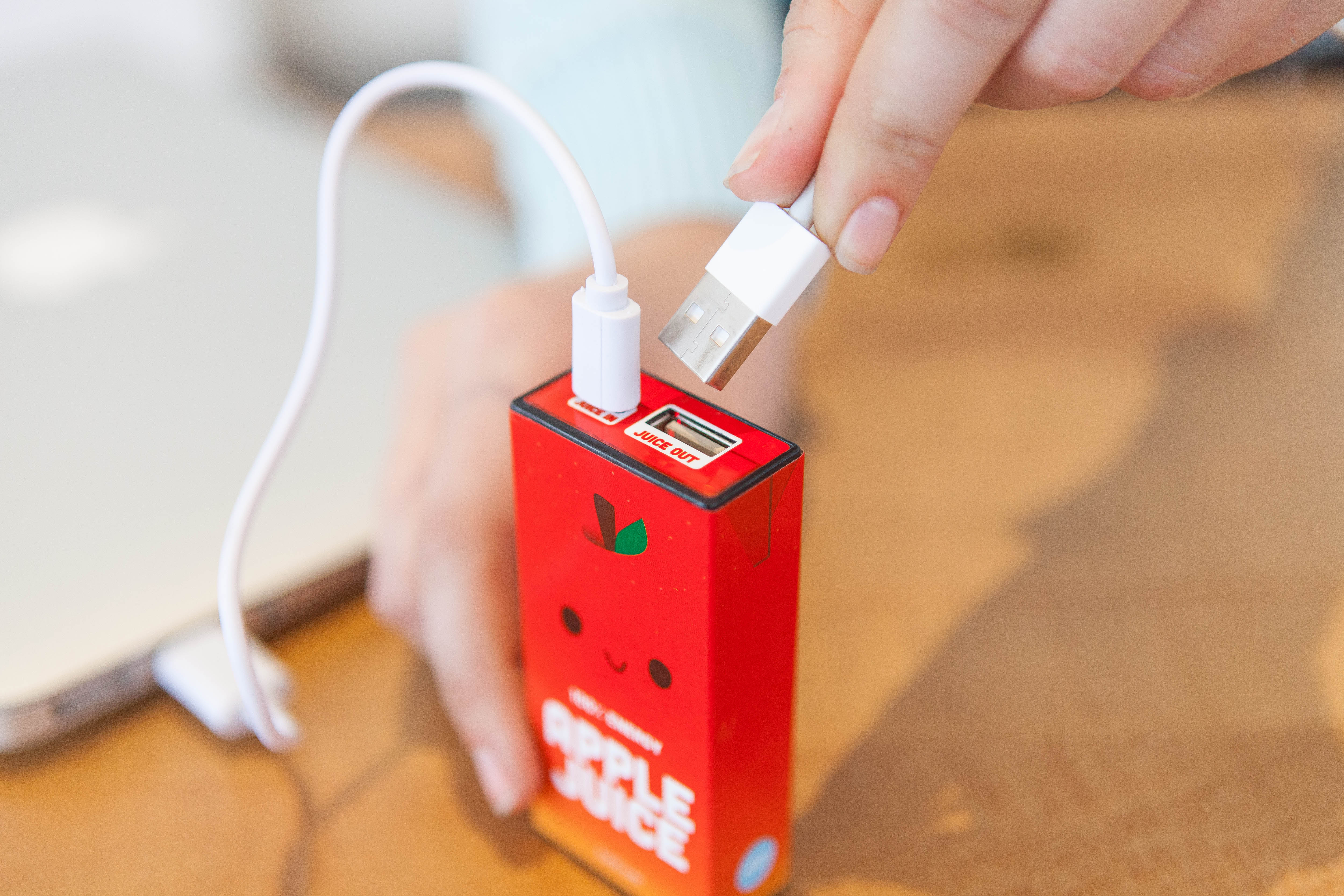 The 100% Energy Apple Juice Power Pack, A Stylish and Compact Backup ...