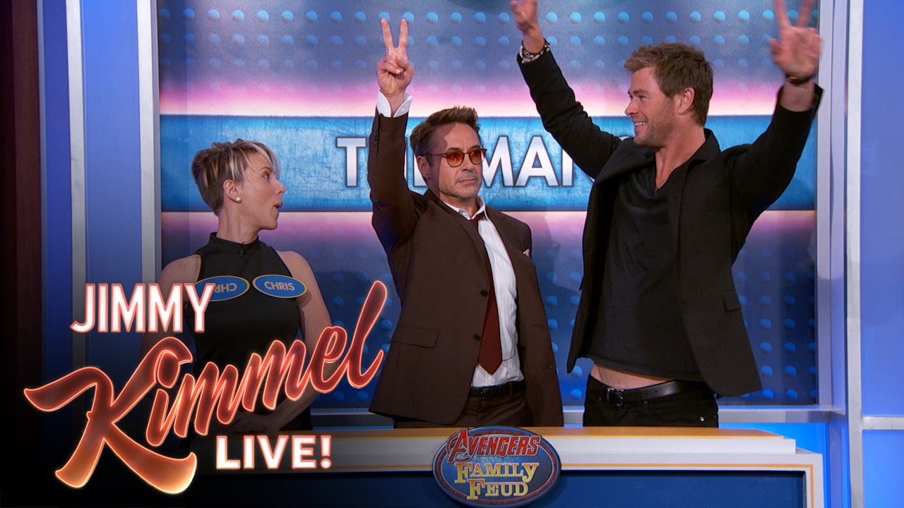 The Cast of Marvel's 'Avengers' Films Play 'Family Feud' on 'Jimmy ...