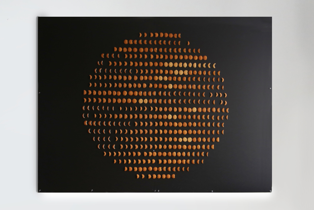 'Yummy Moon', An Art Piece Made Up of 450 Partially Eaten Nilla Wafers ...