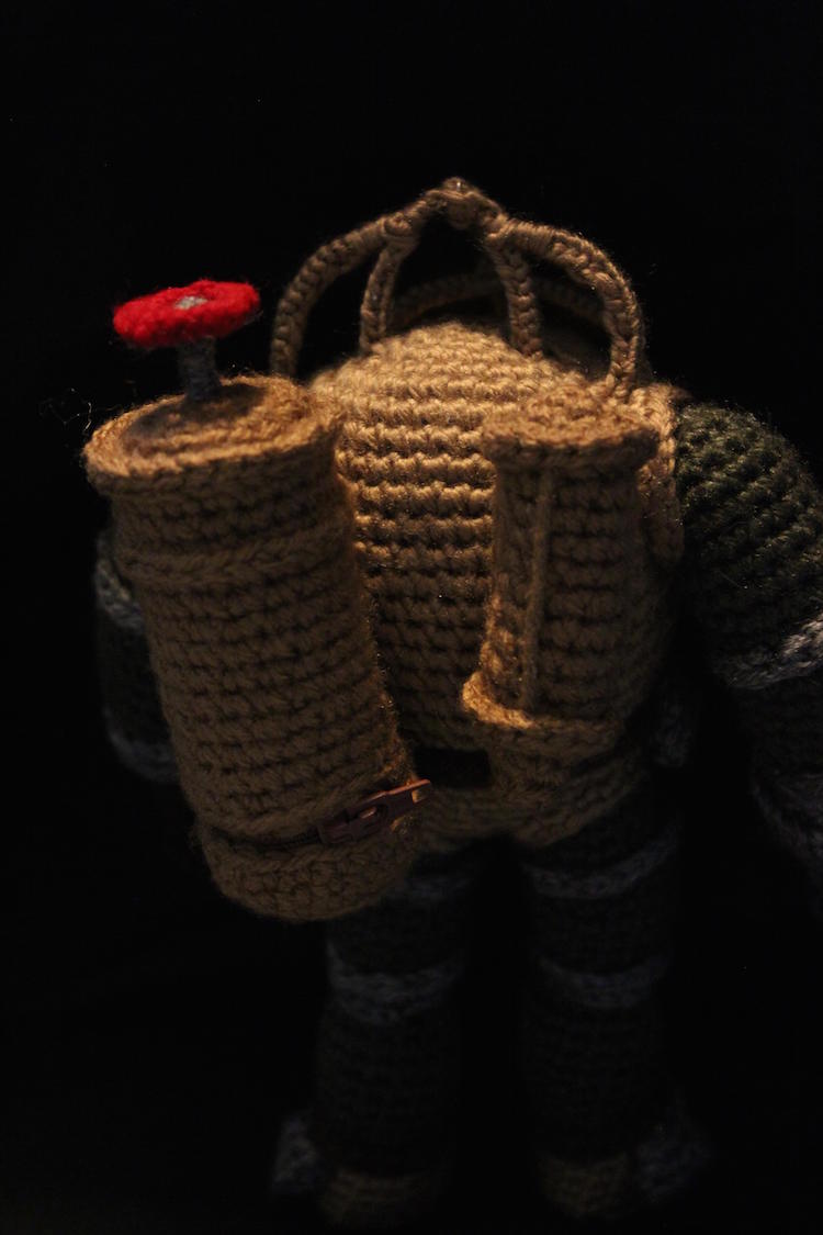 Wonderfully Crocheted Bioshock Big Daddy Figures With Working Red and ...