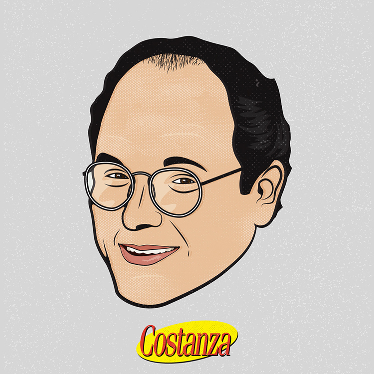 An Art Series Reimagining George Costanza of 'Seinfeld' as Other Pop ...