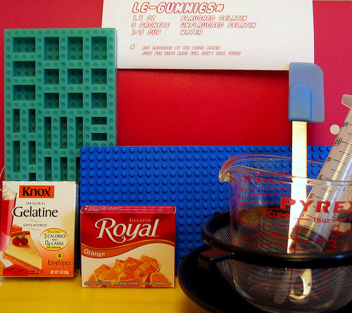 How to Make LEGO Brick Gummy Candies