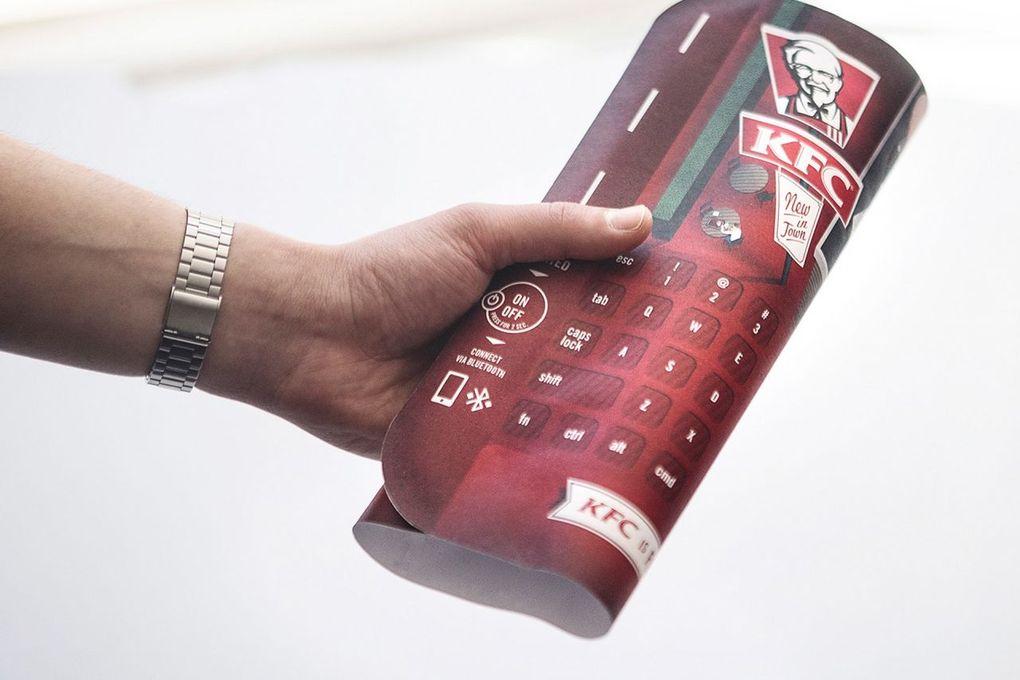 The KFC Tray Typer, Paper-Thin Bluetooth Keyboards Meant to Keep ...