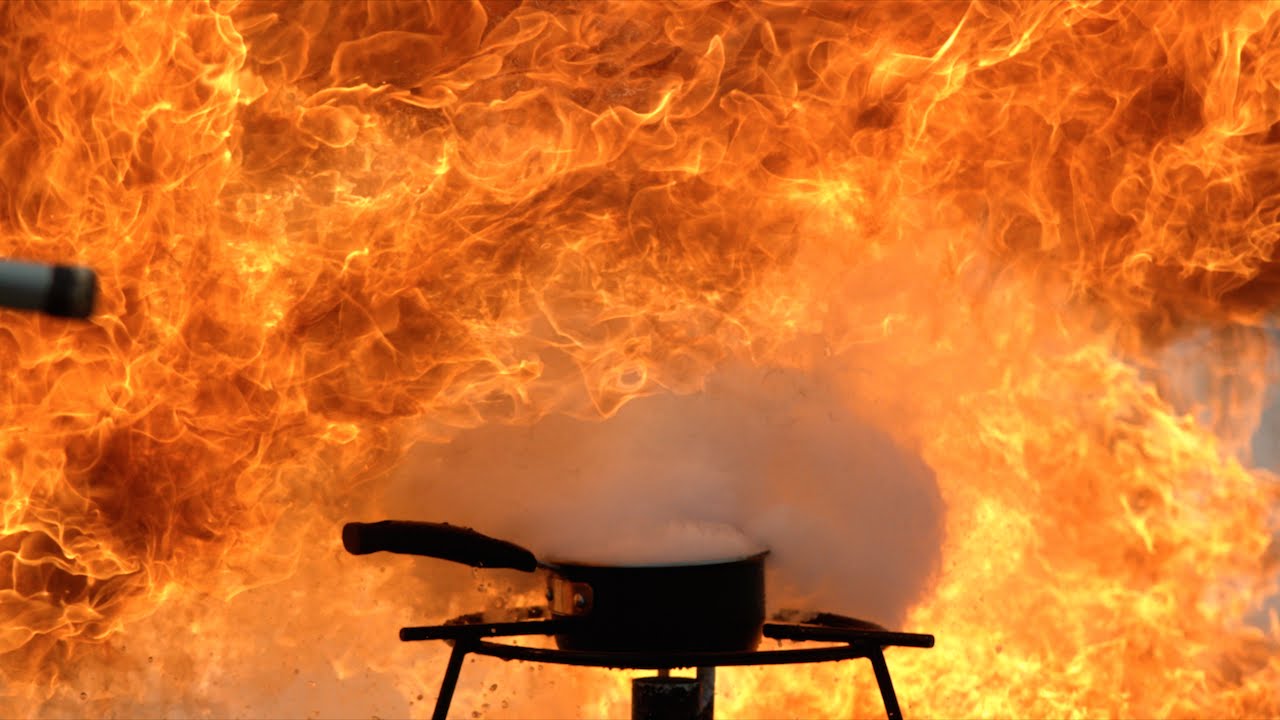 An Incredible Slow-Motion Video of an Explosive Oil Fire