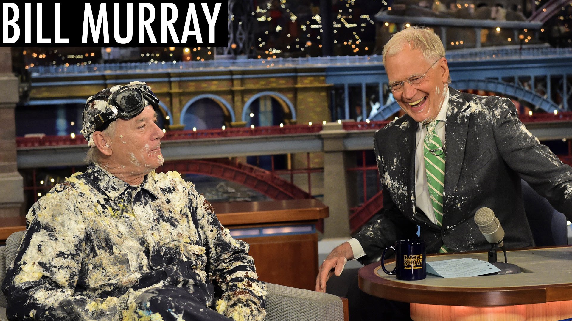 Bill Murray Pops Out of a Cake to Say Goodbye to David Letterman on ...
