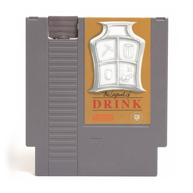A Geeky Series of Whiskey Flasks Made From Classic Nintendo Video Game ...