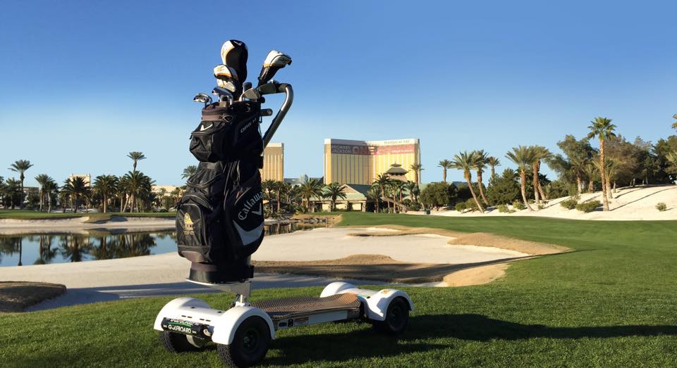 The GolfBoard, A Standing Golf Cart That You Ride Like a Surfboard