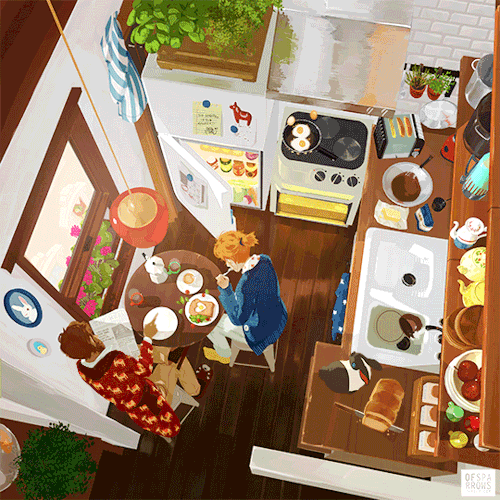 Incredibly Colorful Animated GIFs Featuring Magical Scenarios