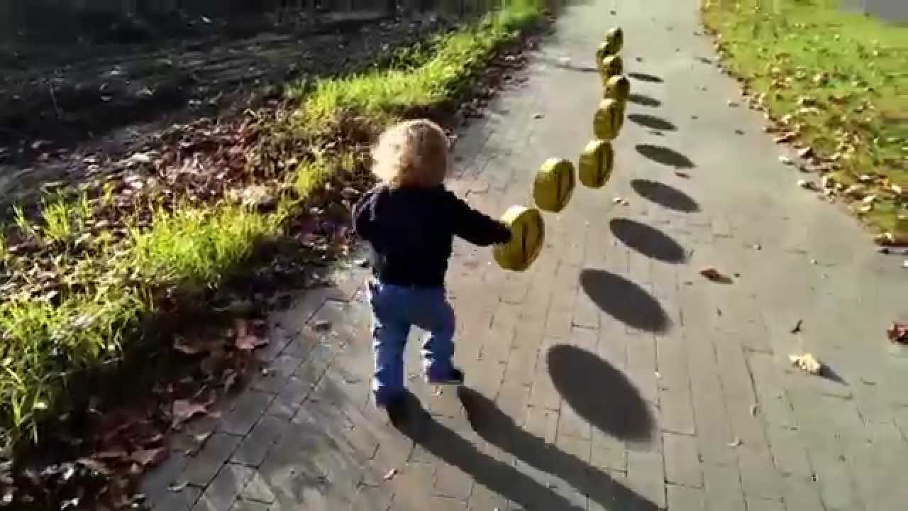 Special Effects Video of an Imaginative Little Kid Interacting With ...