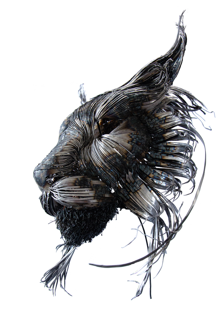 Exquisitely Detailed Wild Animal Masks Handcrafted From Hammered and ...