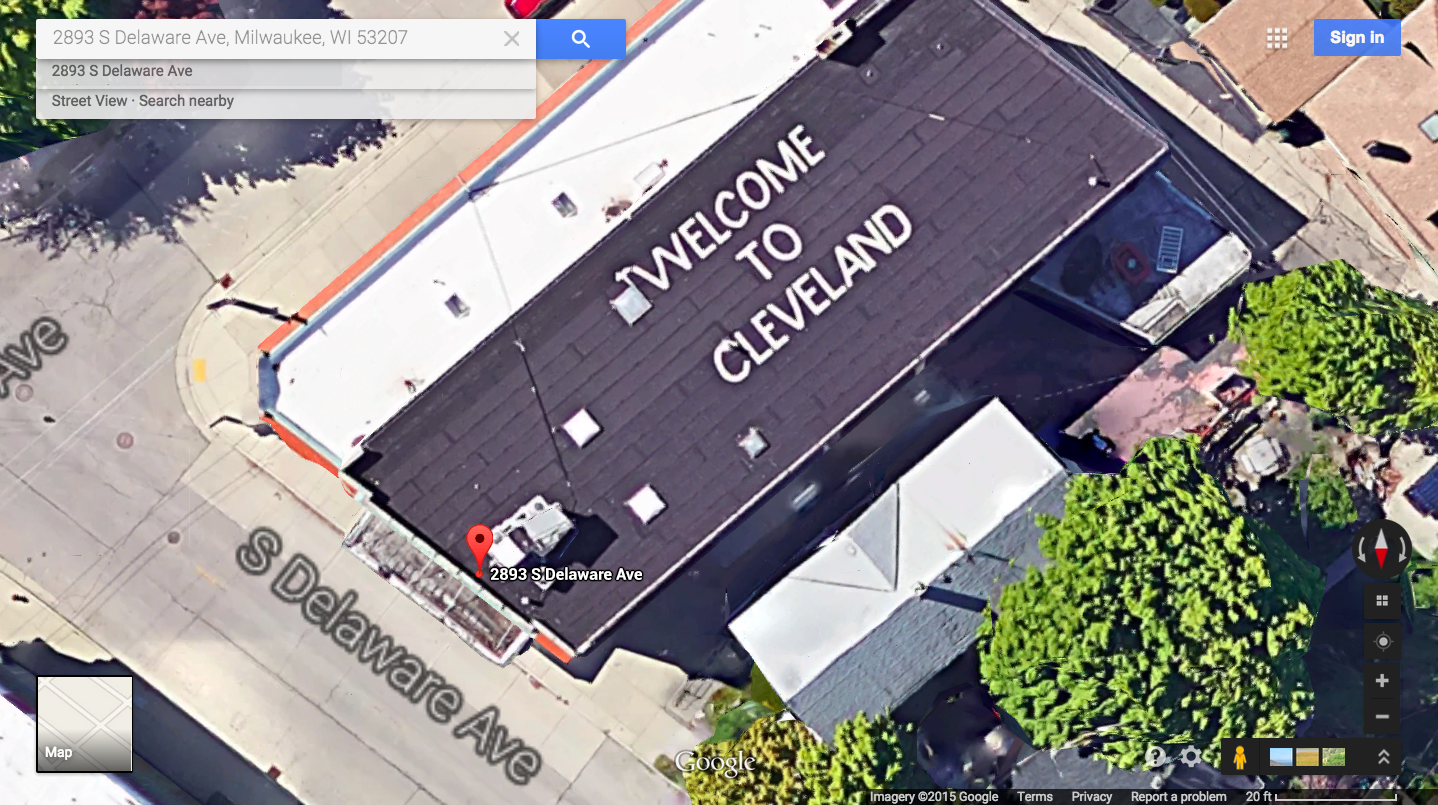 A Milwaukee Man Has Maintained a 'Welcome to Cleveland' Sign Visible by ...