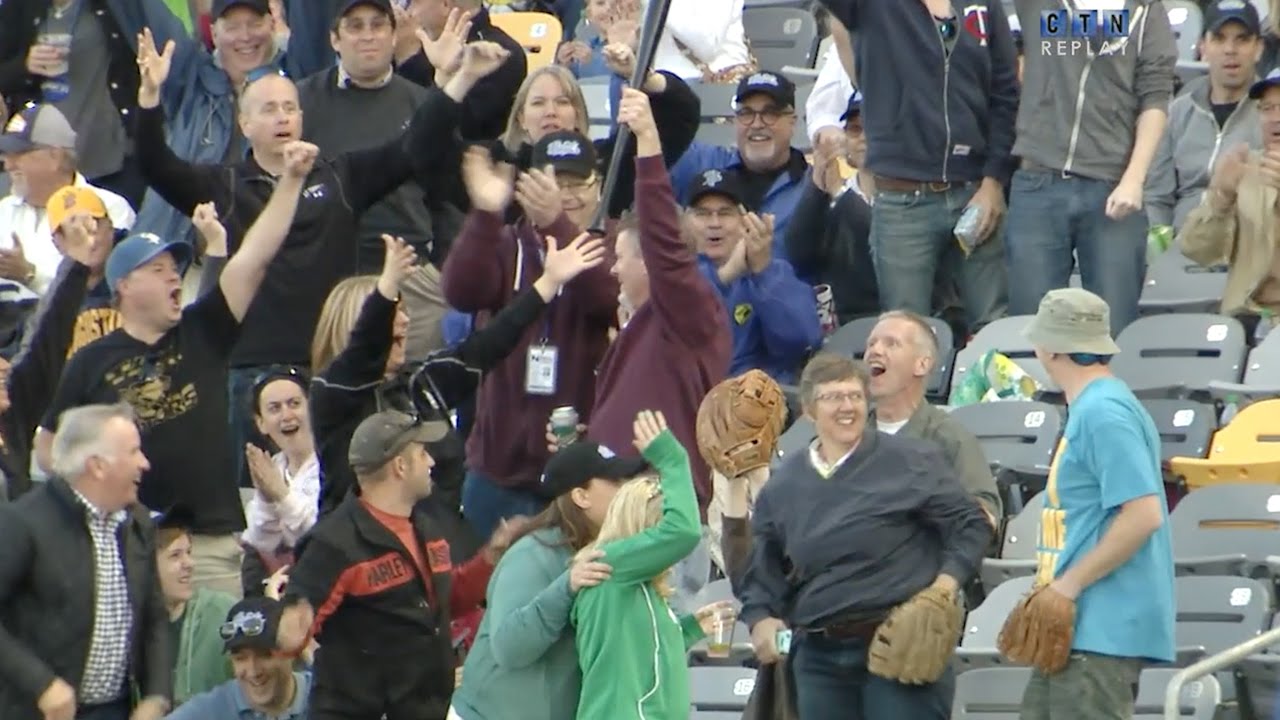 A Baseball Fan Makes an Incredible One-Handed Catch After a Bat Goes ...