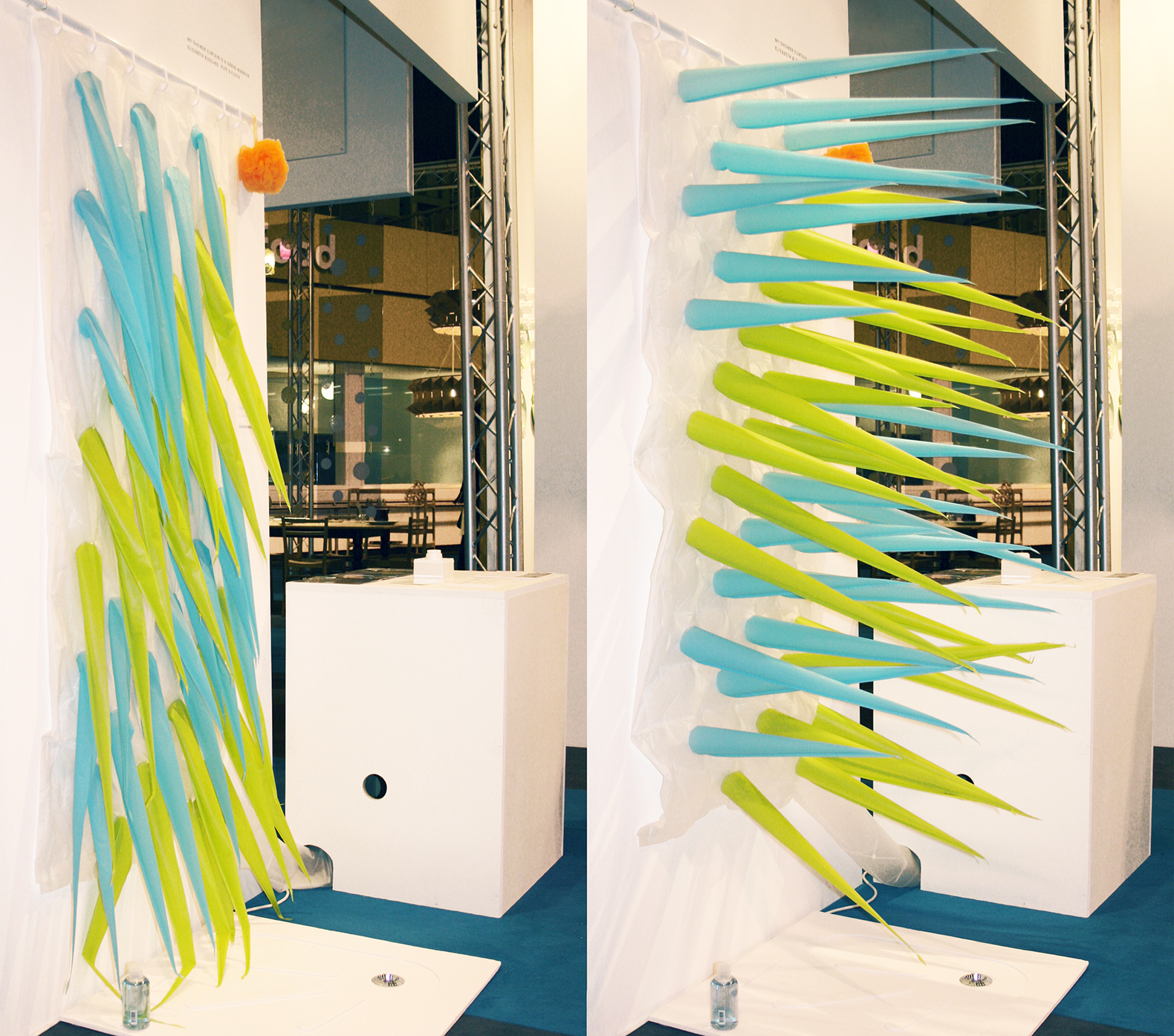 Ingenious Shower Liner With Inflatable Spikes That Force a Person Out ...