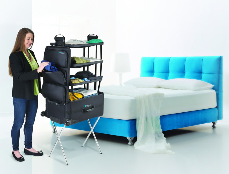 ShelfPack, A Rolling Suitcase With Expanding Shelves for Easy Storage ...
