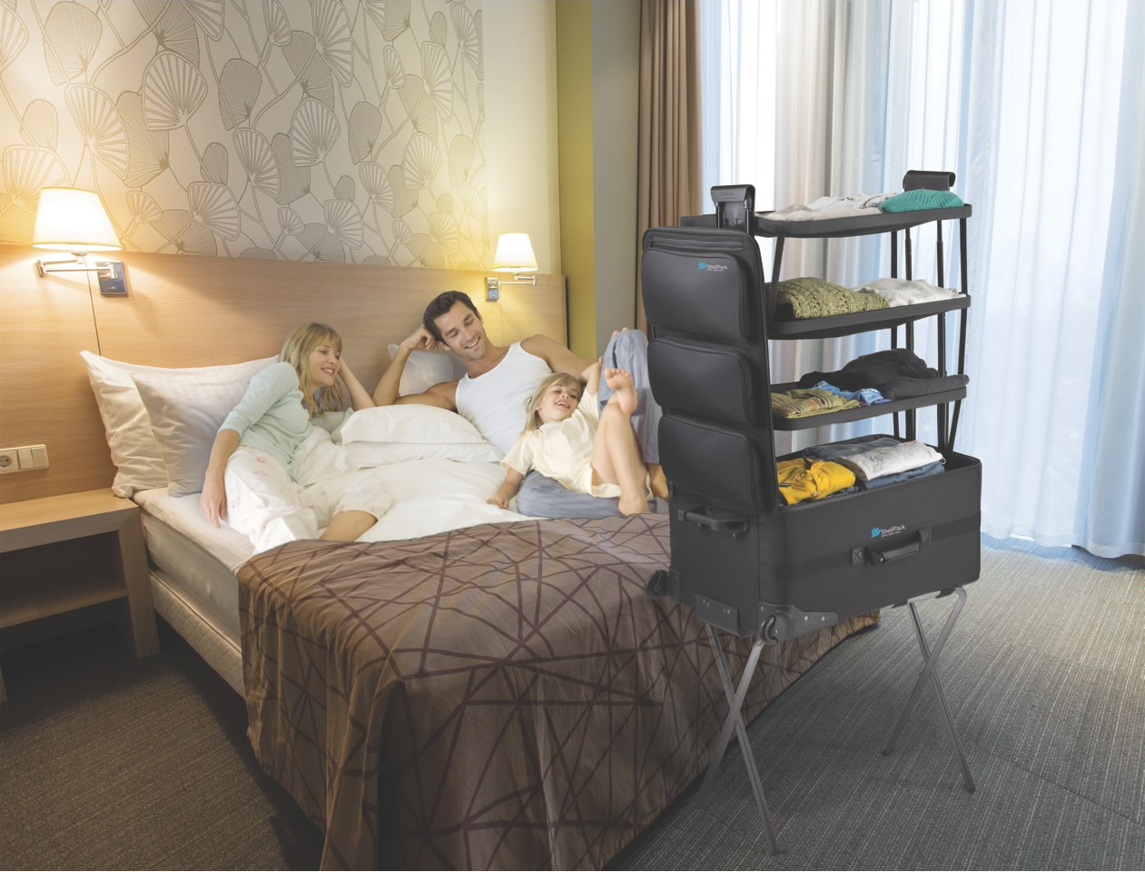 ShelfPack, A Rolling Suitcase With Expanding Shelves for Easy Storage ...