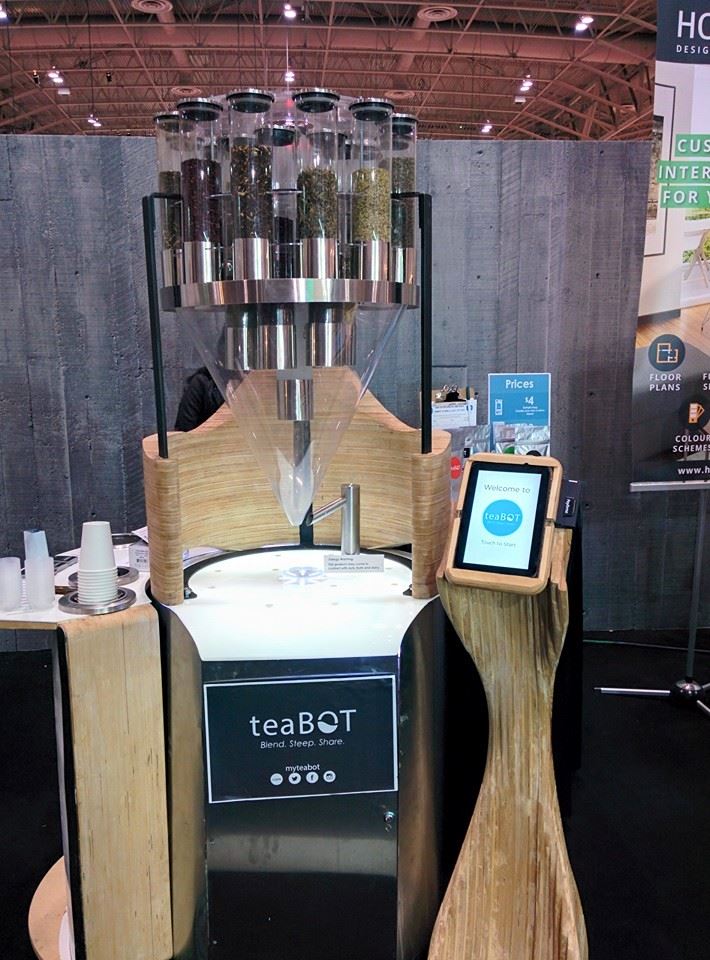 teaBOT, A Robot That Mixes and Brews Custom Blends of Loose Leaf Teas