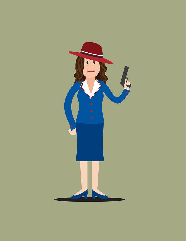 Illustrations of 63 Amazing Female Characters From Films and Television ...