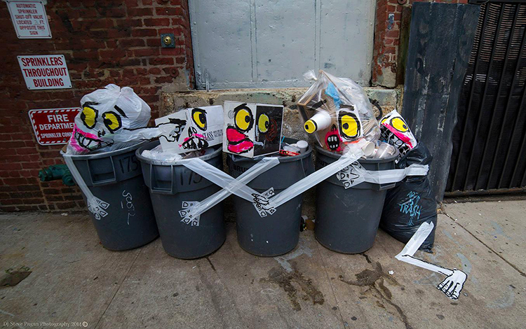 Street Artist Creates Obscure Monsters Out of Random Trash Found in ...