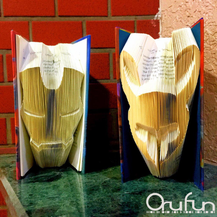 'OruFun', The Art of Folding Book Pages to Create 3D Sculptures of Pop ...