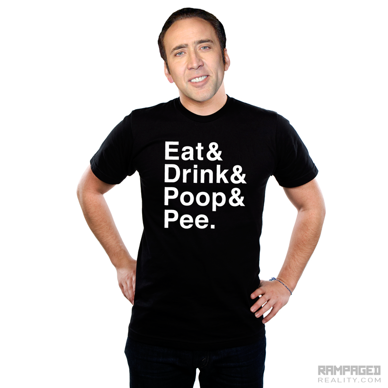 'Eat & Drink & Poop & Pee.', A Brilliant Design by Justin Page Inspired ...