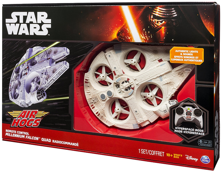Air Hogs Remote Controlled Millennium Falcon and X-Wing Starfighter ...