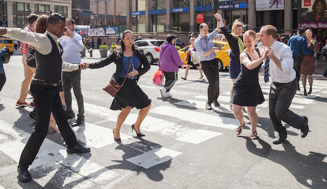 Improv Everywhere Turns a Busy New York City Crosswalk Into a Ballroom
