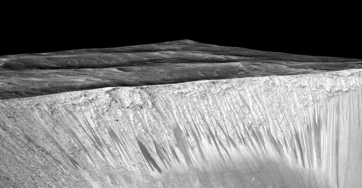 NASA Announces the Discovery of Liquid Water on the Surface of Mars