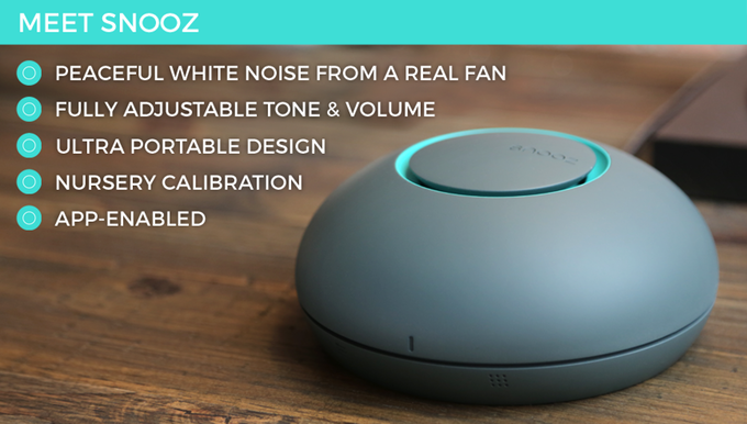 SNOOZ, A Portable App-Enabled White Noise Machine That Generates Sound ...