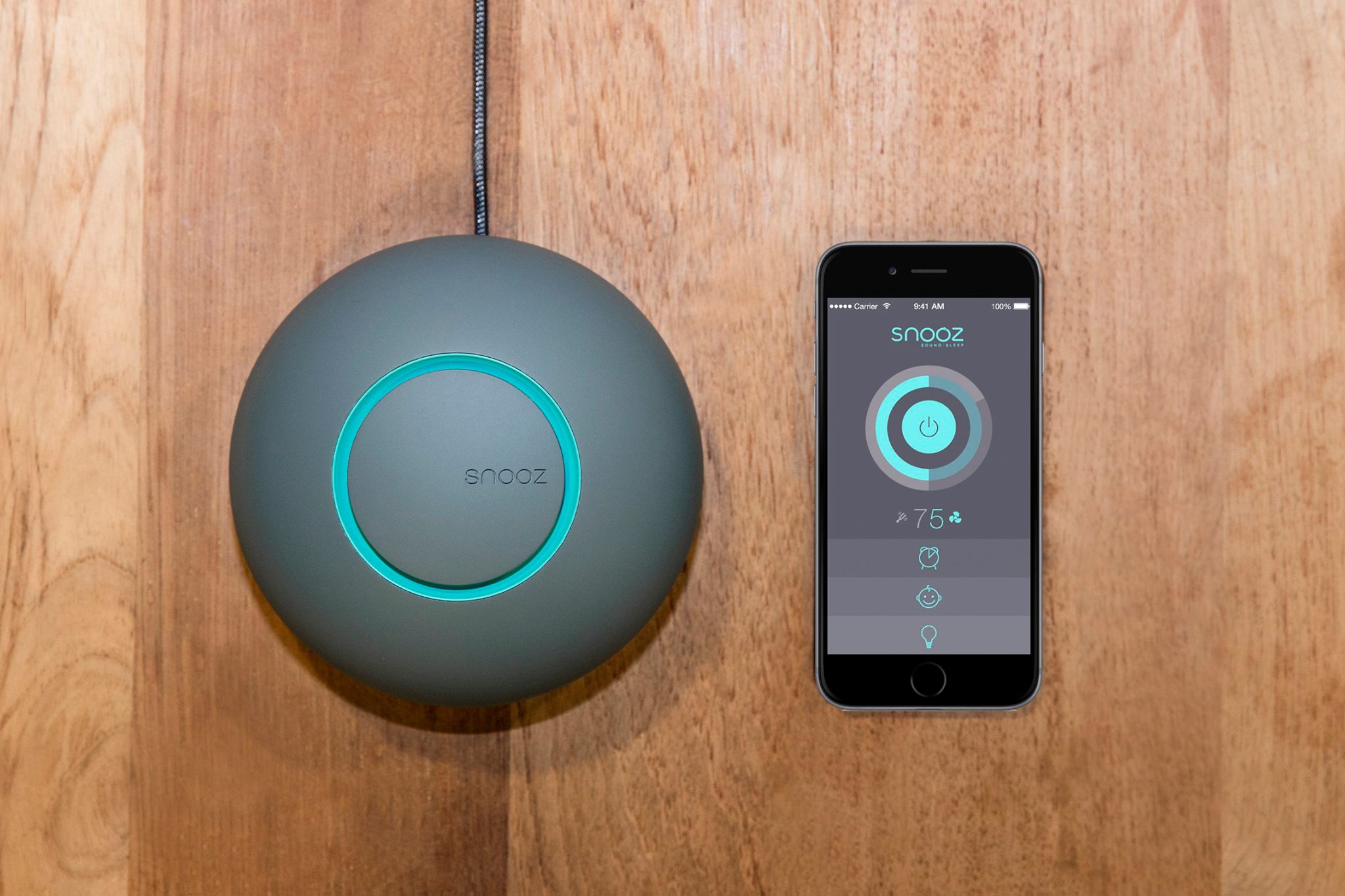 SNOOZ, A Portable App-Enabled White Noise Machine That Generates Sound ...
