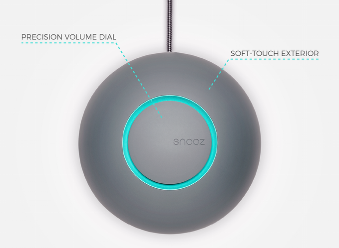 SNOOZ, A Portable App-Enabled White Noise Machine That Generates Sound ...