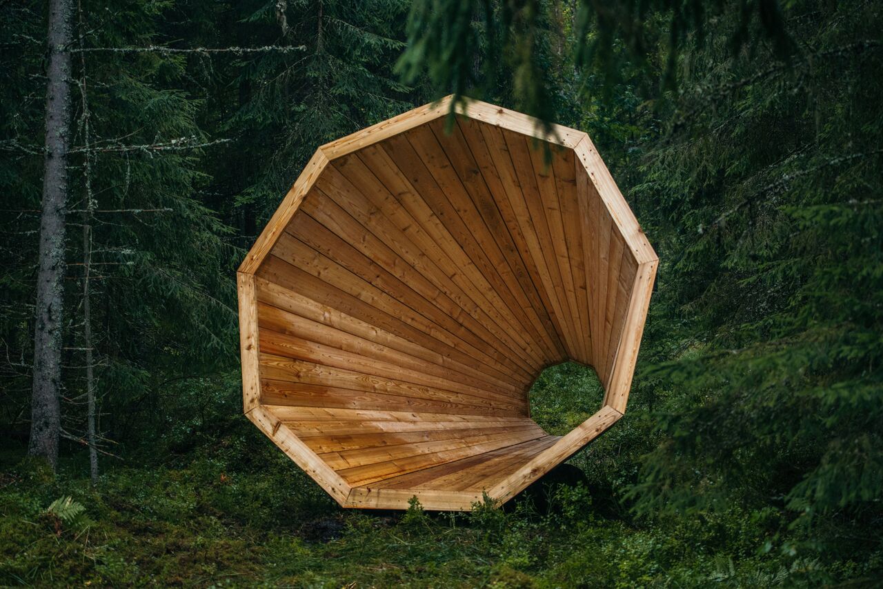 Estonian Students Design a Trio of Giant Wooden Megaphones That Amplify ...
