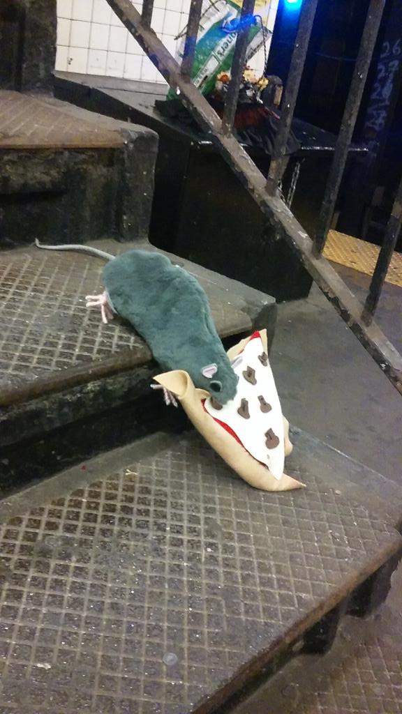 A Wonderful Soft Sculpture Replica of the Tenacious Subway Pizza Rat by ...